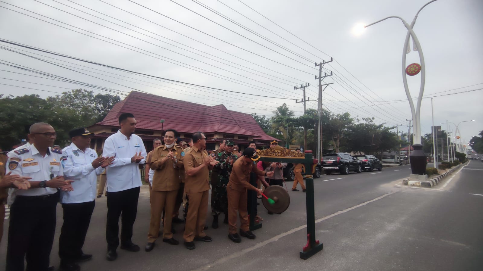 Serentak di 8 Kecamatan, Bupati Mulkan Launching Bangka Terang Tahun 2023